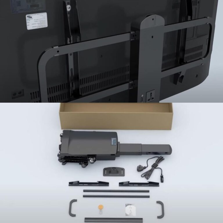 Audiovan Motorised 42-85 inch TV Cart Motorized Screen Lift TV LED LCD ...