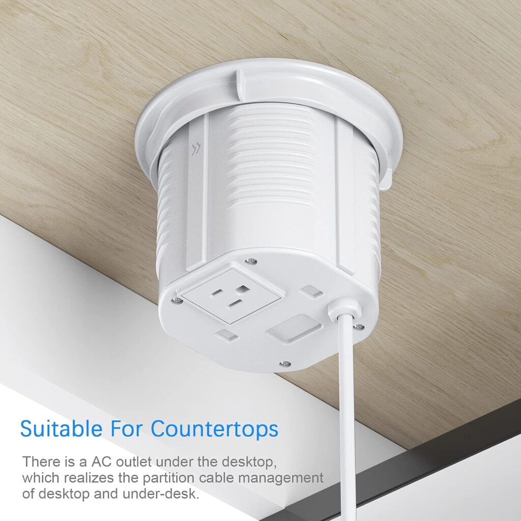 Audiovan Vertical Pop Up socket Pneumatic Electrical Countertop, 3 ...
