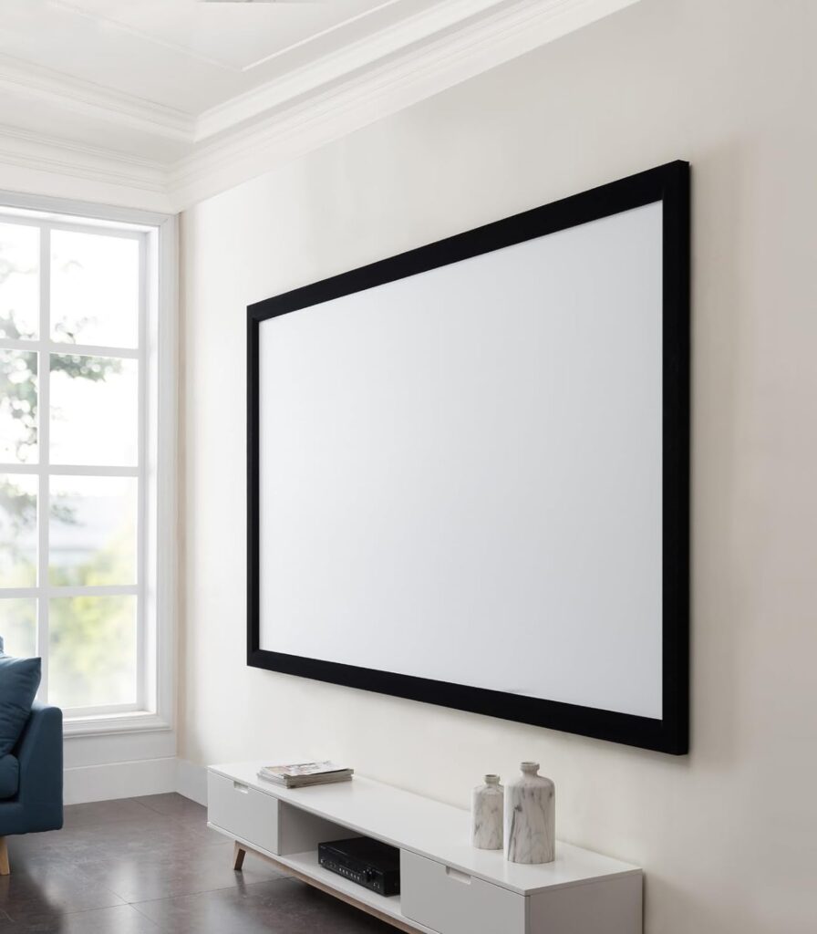 Audiovan 100-Inch Fixed Frame Screens & Aluminium Frame With Micro ...